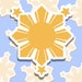 Filipino Sun 2.3x2.7inch Sticker Die Cut Waterproof Decal Philippines ...