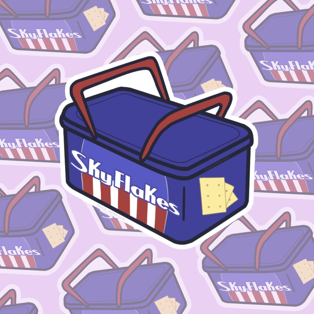 Skyflakes 2.5x2.5 Inch Sticker | Die Cut | Waterproof Decal | Snack ...