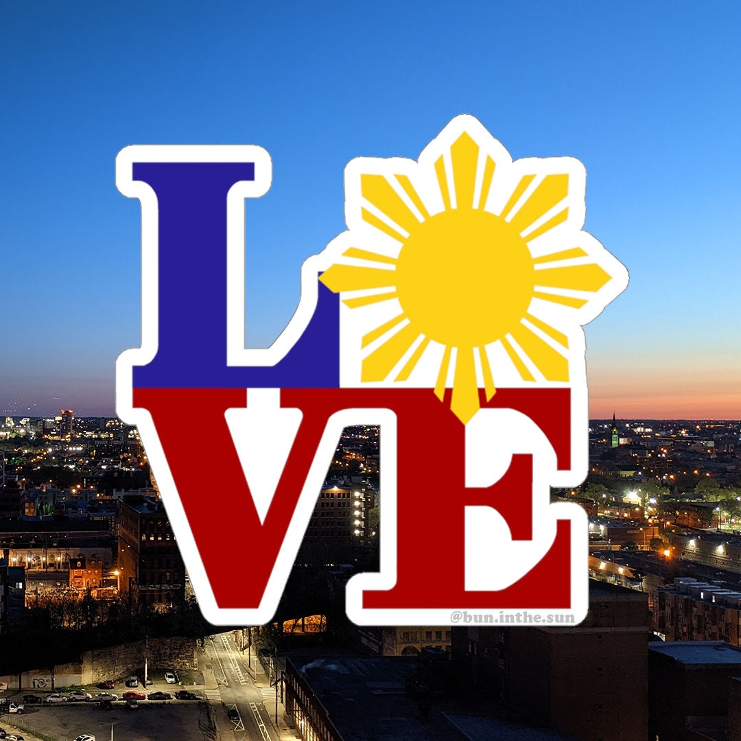 Love Sun 2.5x2.5inch Sticker | Die Cut | Waterproof Decal | Philly ...