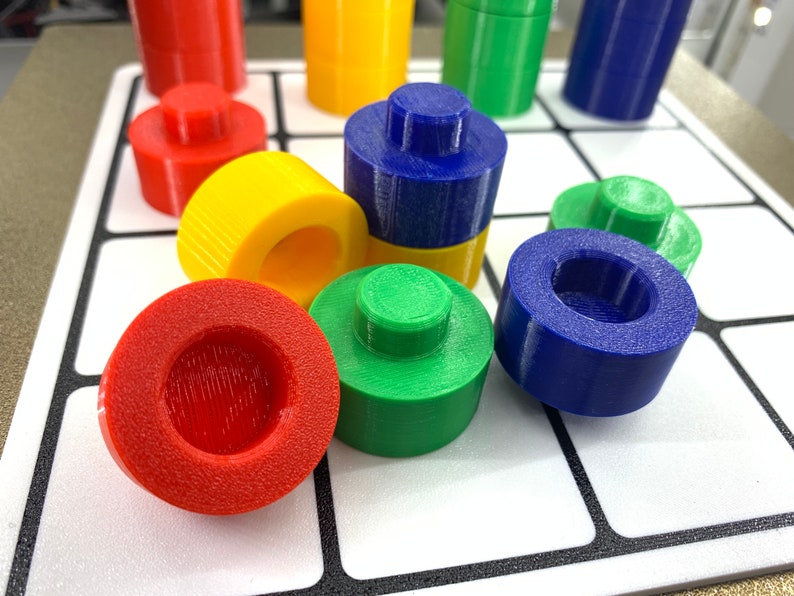 4 Player Connect 3, as Seen in "the Devil's Game", 3D Printed Game for ...