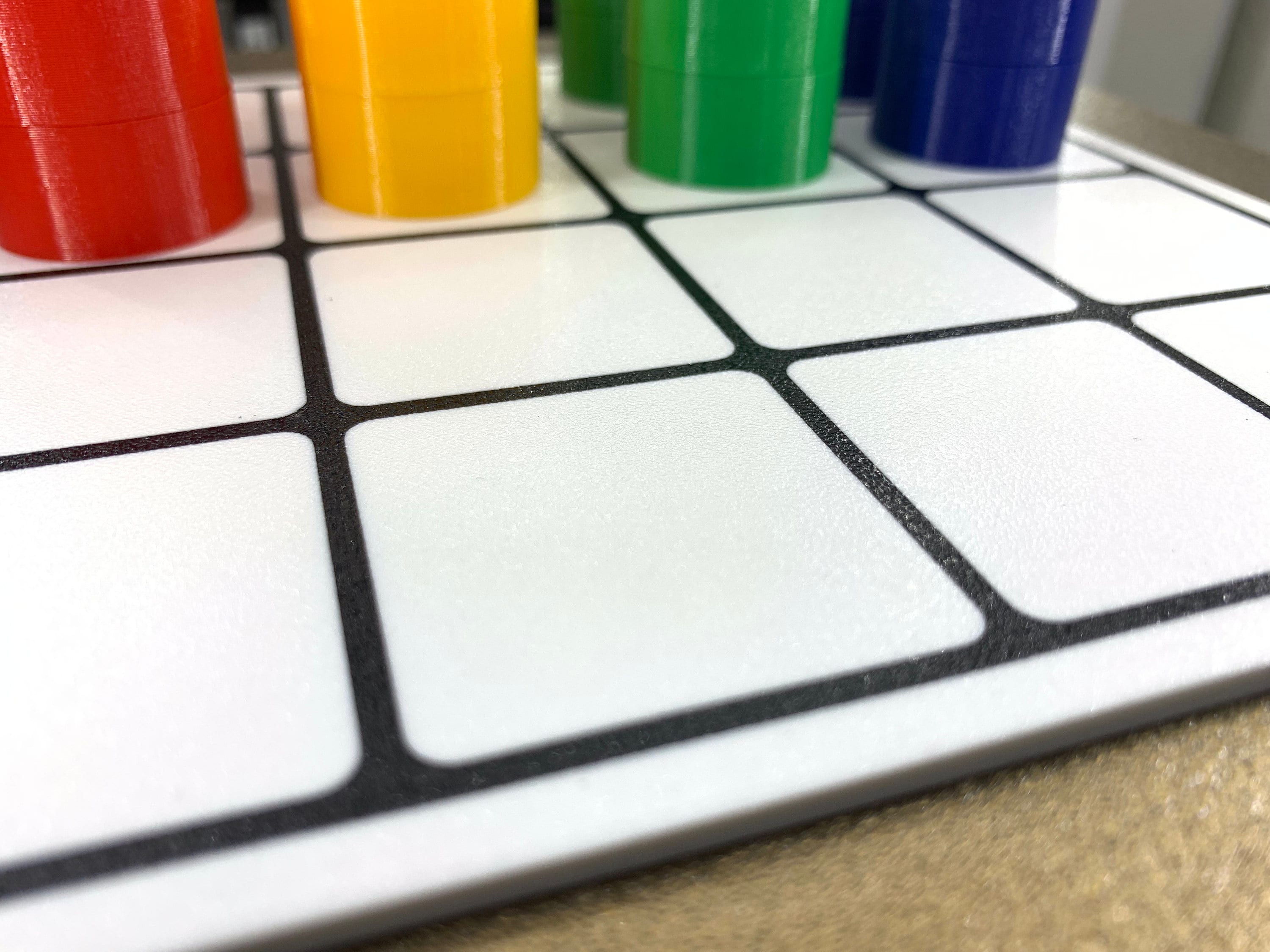 4 Player Connect 3, as Seen in "the Devil's Game", 3D Printed Game for ...