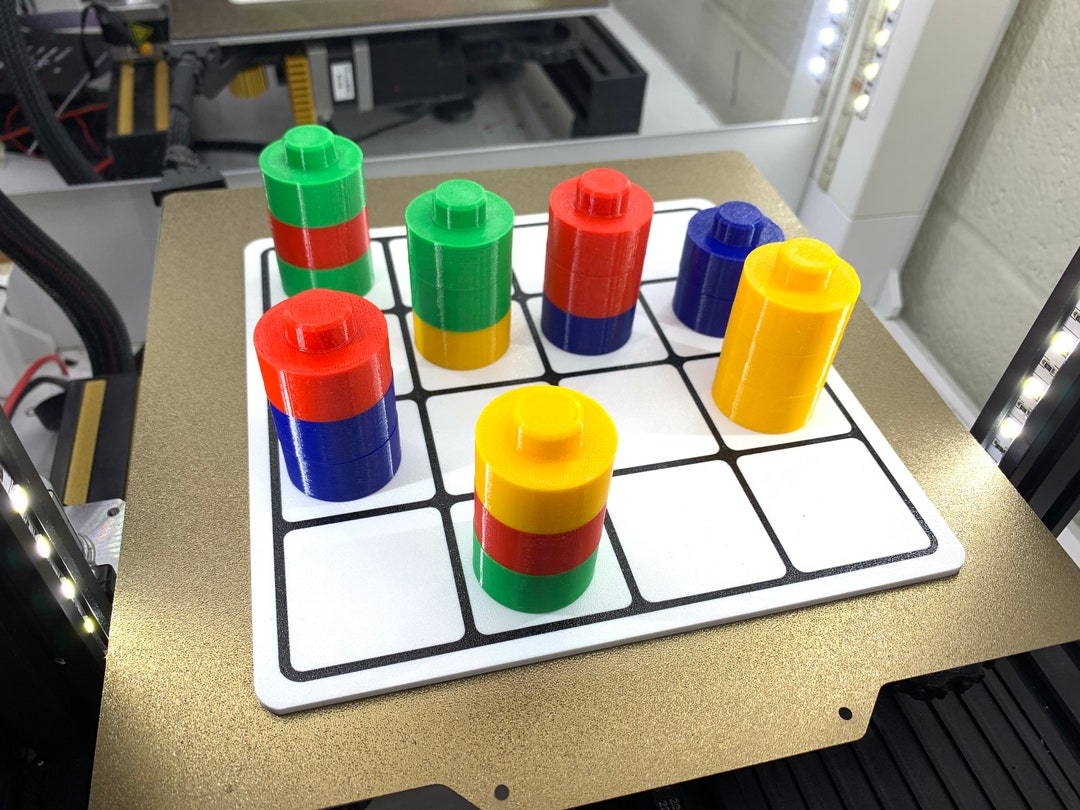 4 Player Connect 3, as Seen in "the Devil's Game", 3D Printed Game for ...