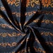 Handwoven Ikat Fabric With Gold and Red Rose Motif - Traditional ...