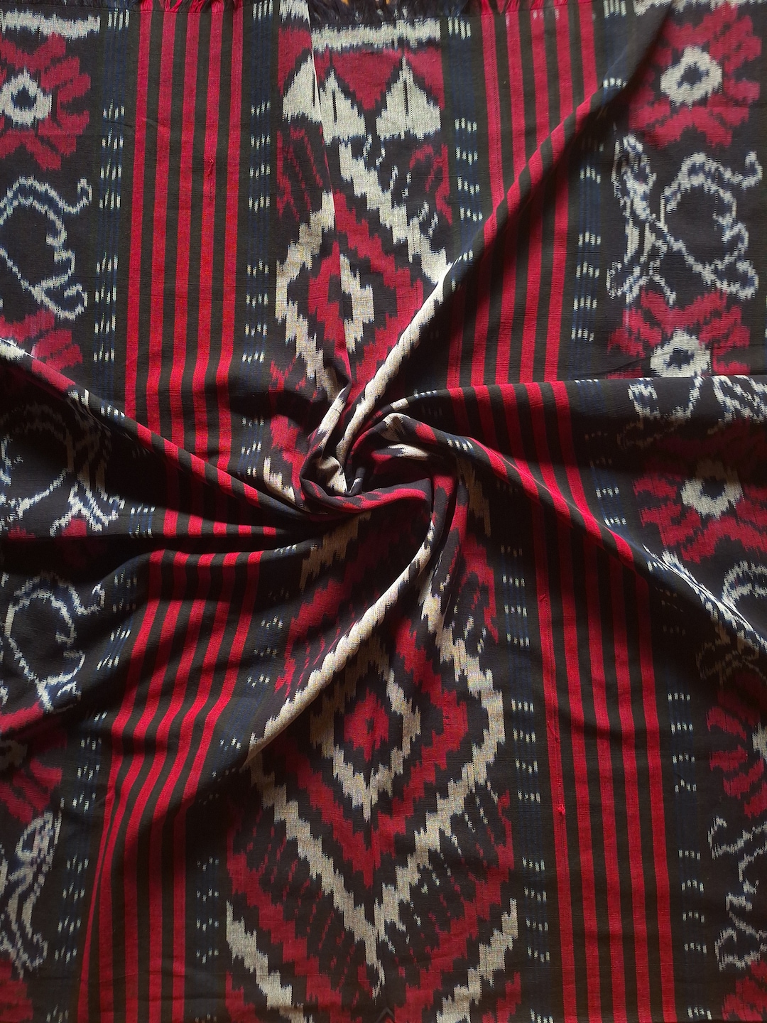 Explore the Timeless Artistry of Ikat Pattern Throw Blanket With Our ...