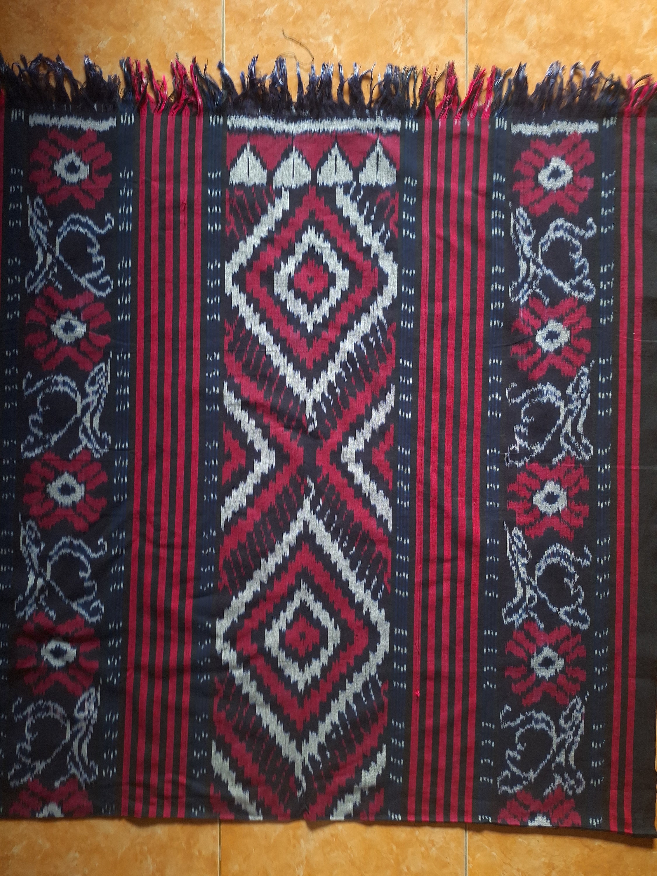 Explore the Timeless Artistry of Ikat Pattern Throw Blanket With Our ...