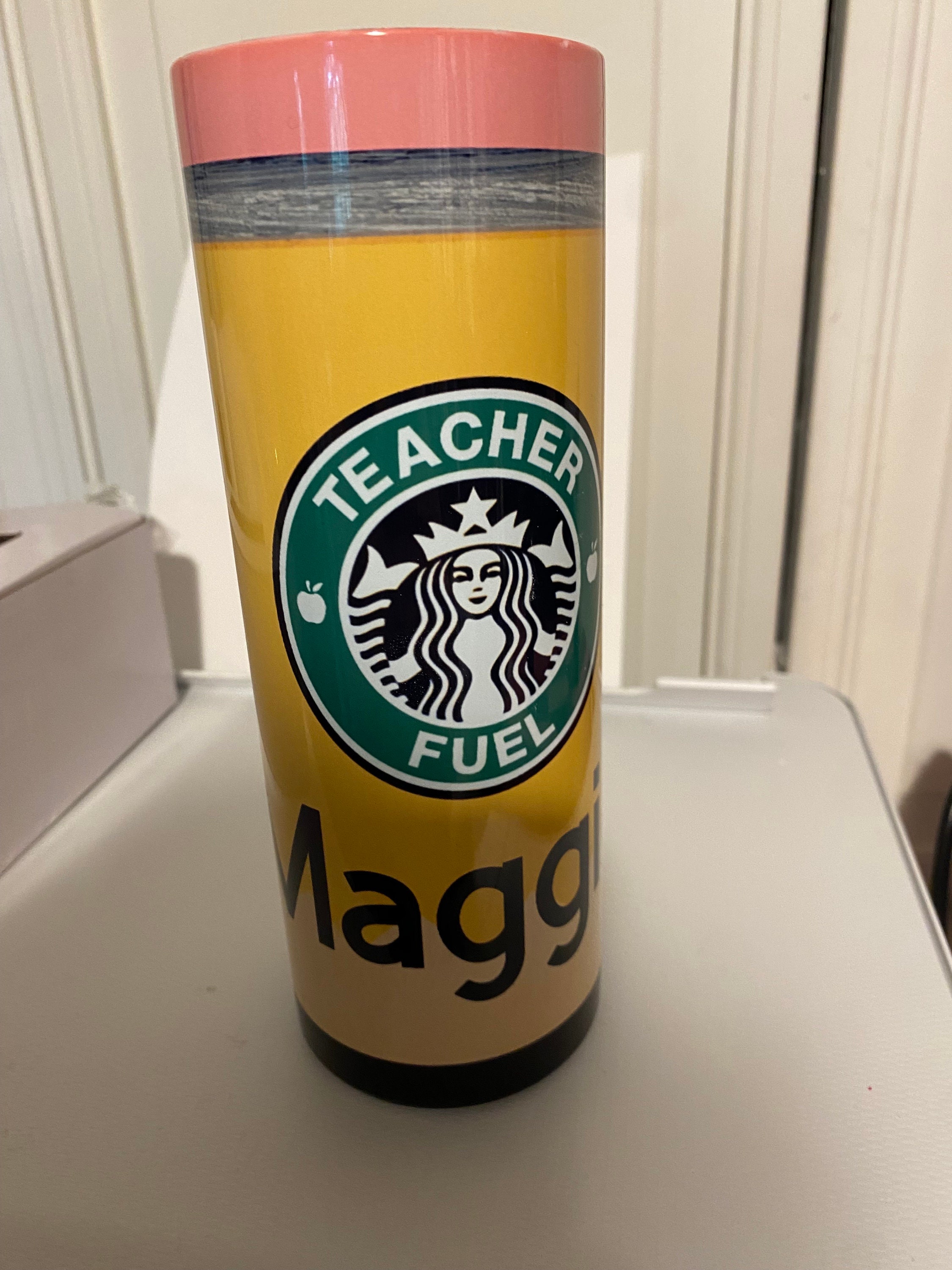 Starbucks Teacher Fuel Mug/ Tumbler - Etsy
