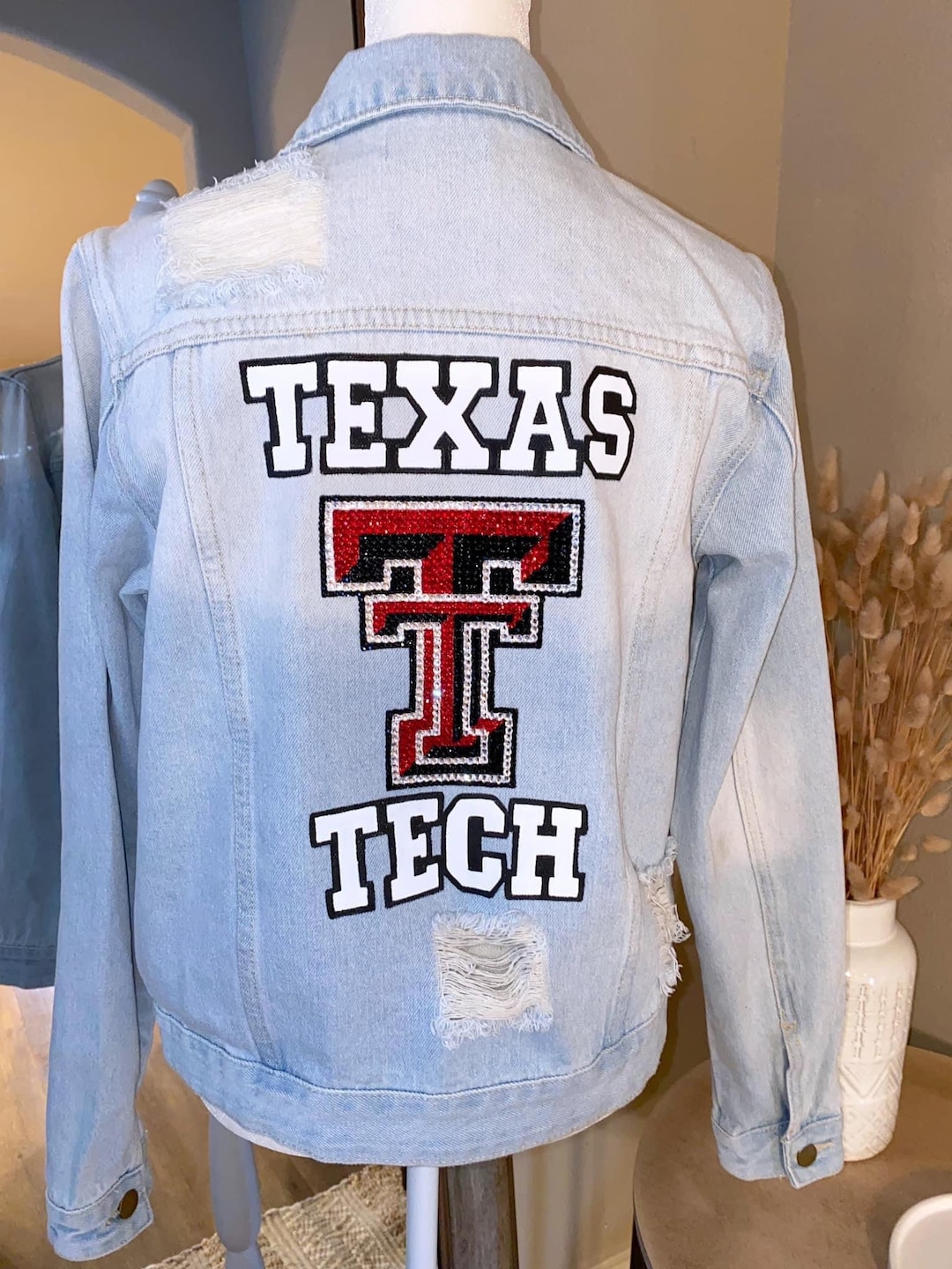Texas Tech Bedazzled Jacket - Etsy