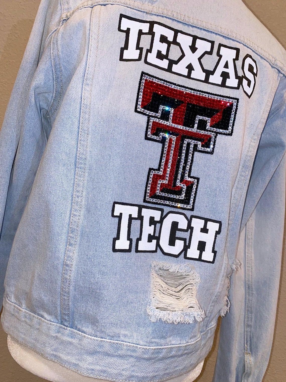 Texas Tech Bedazzled Jacket - Etsy