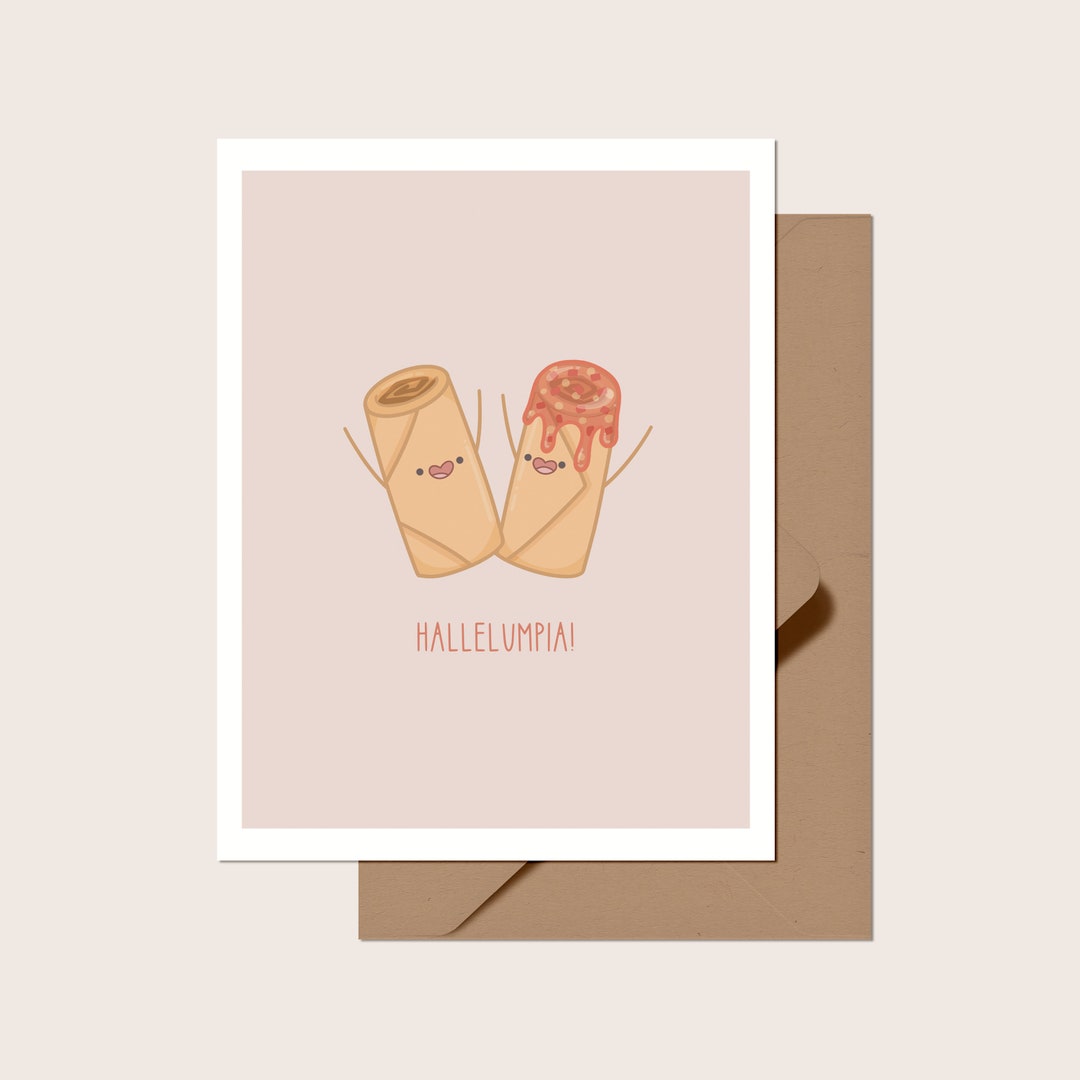 Hallelumpia Greeting Card Blank Inside Cute Birthday Congratulations ...