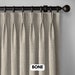 Luxury Heavyweight Linen Dual Pinch Pleat Curtains Textured Checks ...