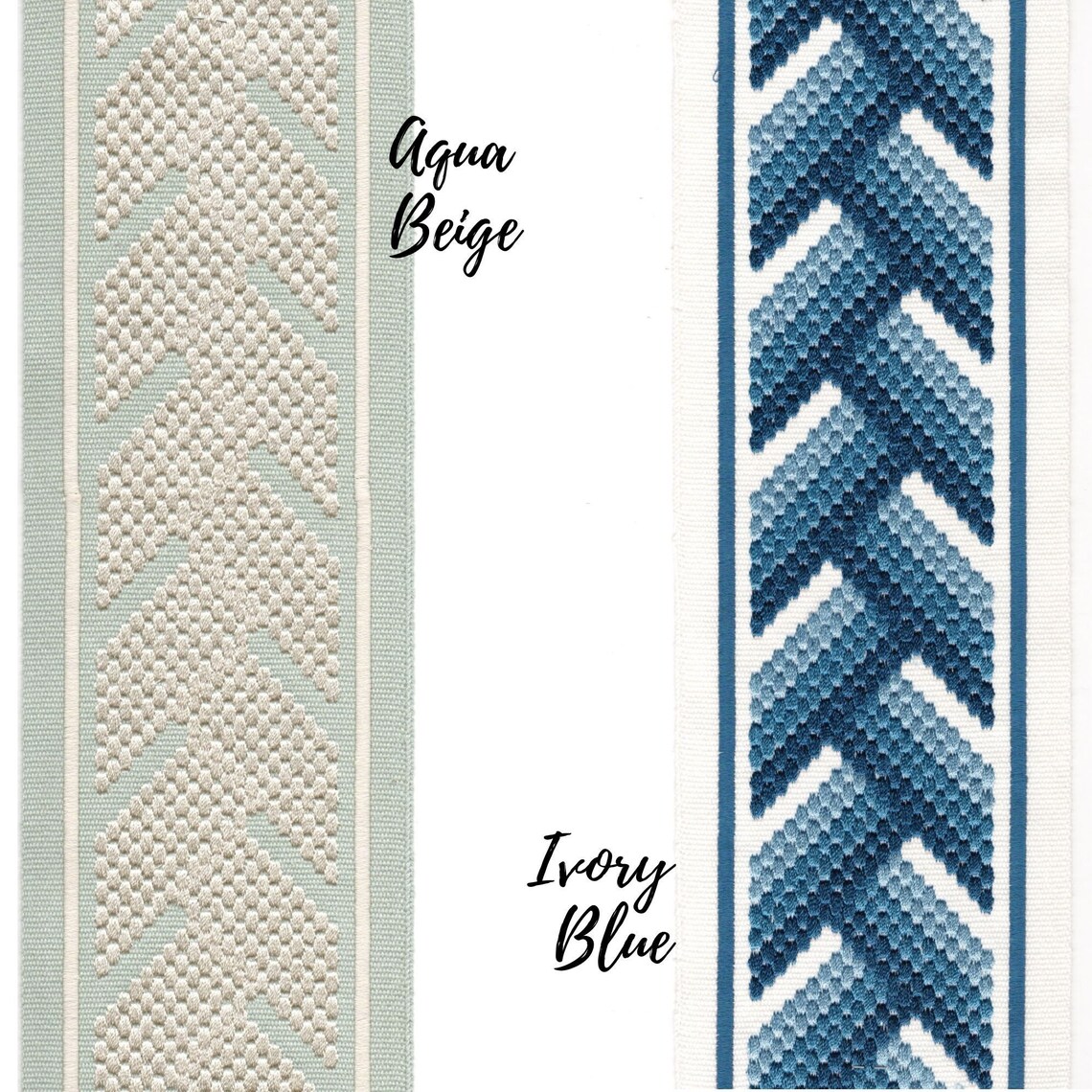 Trim Borders Geometric Embroidered for Curtains Cushions and Home ...