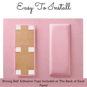 Finger Scotch Upholstered Headboard Self Adhesive Wall Panels Multiple Fabric Choices Velvet ...
