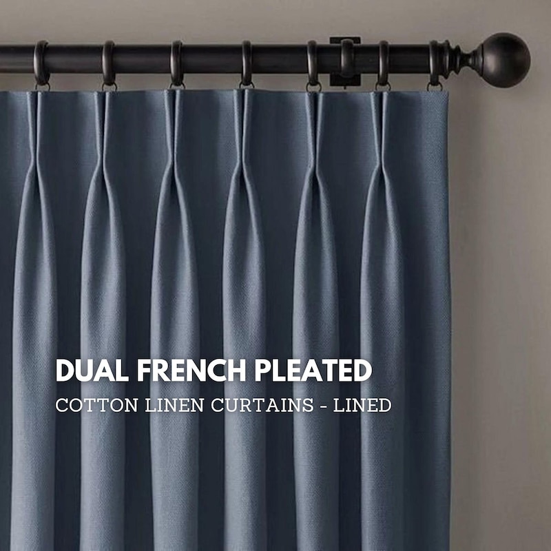 French Pleat Curtains - Etsy