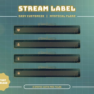 Mystical Flare Animated Stream Package/ Dark Aesthetic/aesthetic Dark ...