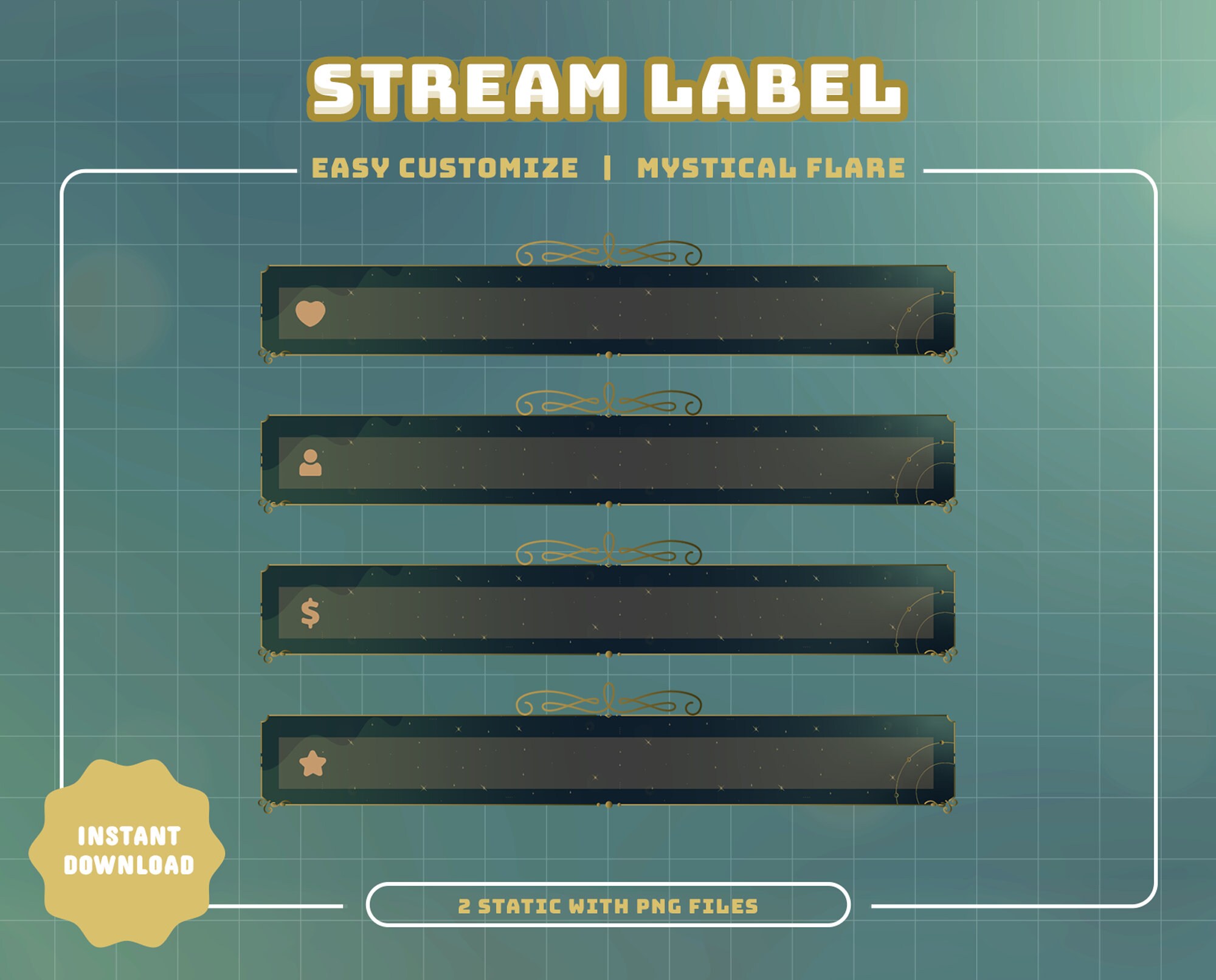 Mystical Flare Animated Stream Package/ Dark - Etsy UK