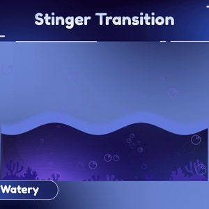 Blue Reef Animated Stream Transition/stream Overlay/stream Package/sea ...