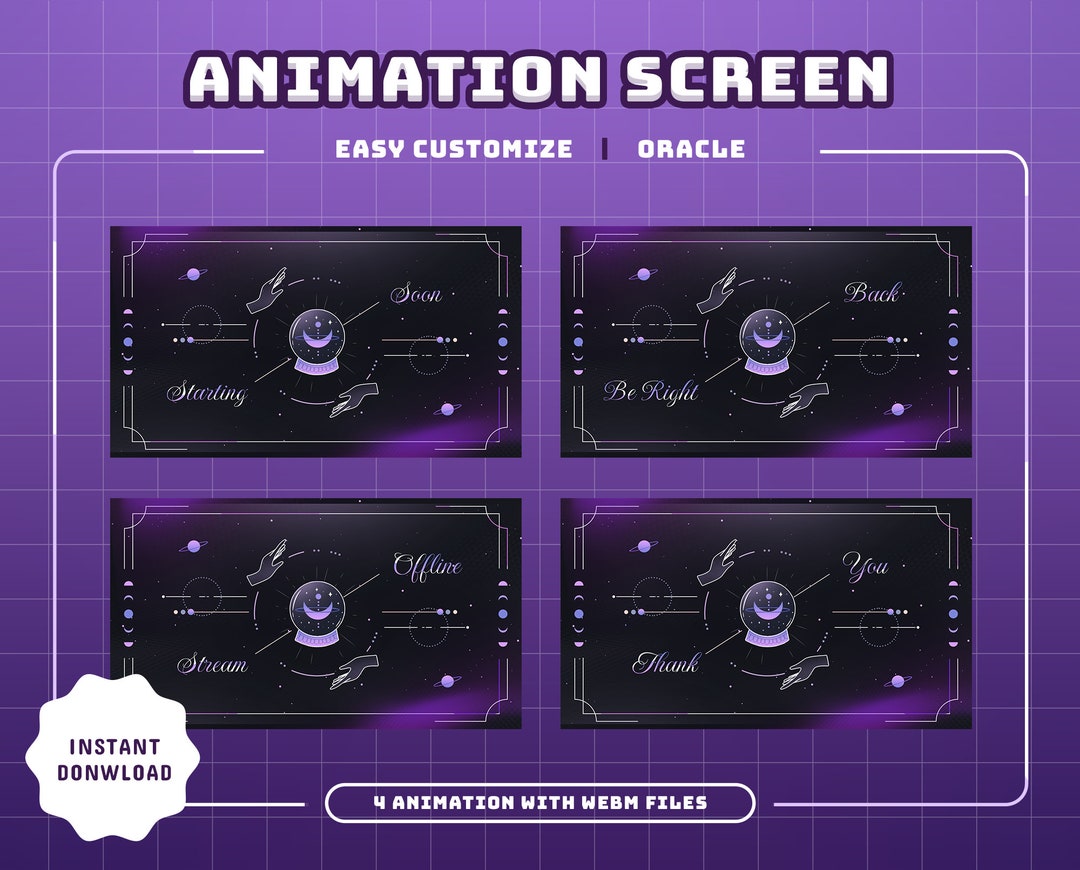 Oracle Animated Screen Package/stream Overlay/transition/panel ...