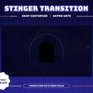 Astro Gate Animated Stream Transition/transition/stream Overlay/panels ...