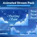 Cloud Scape Animated Stream Overlay for Twitch, Youtube/aesthetic Theme ...