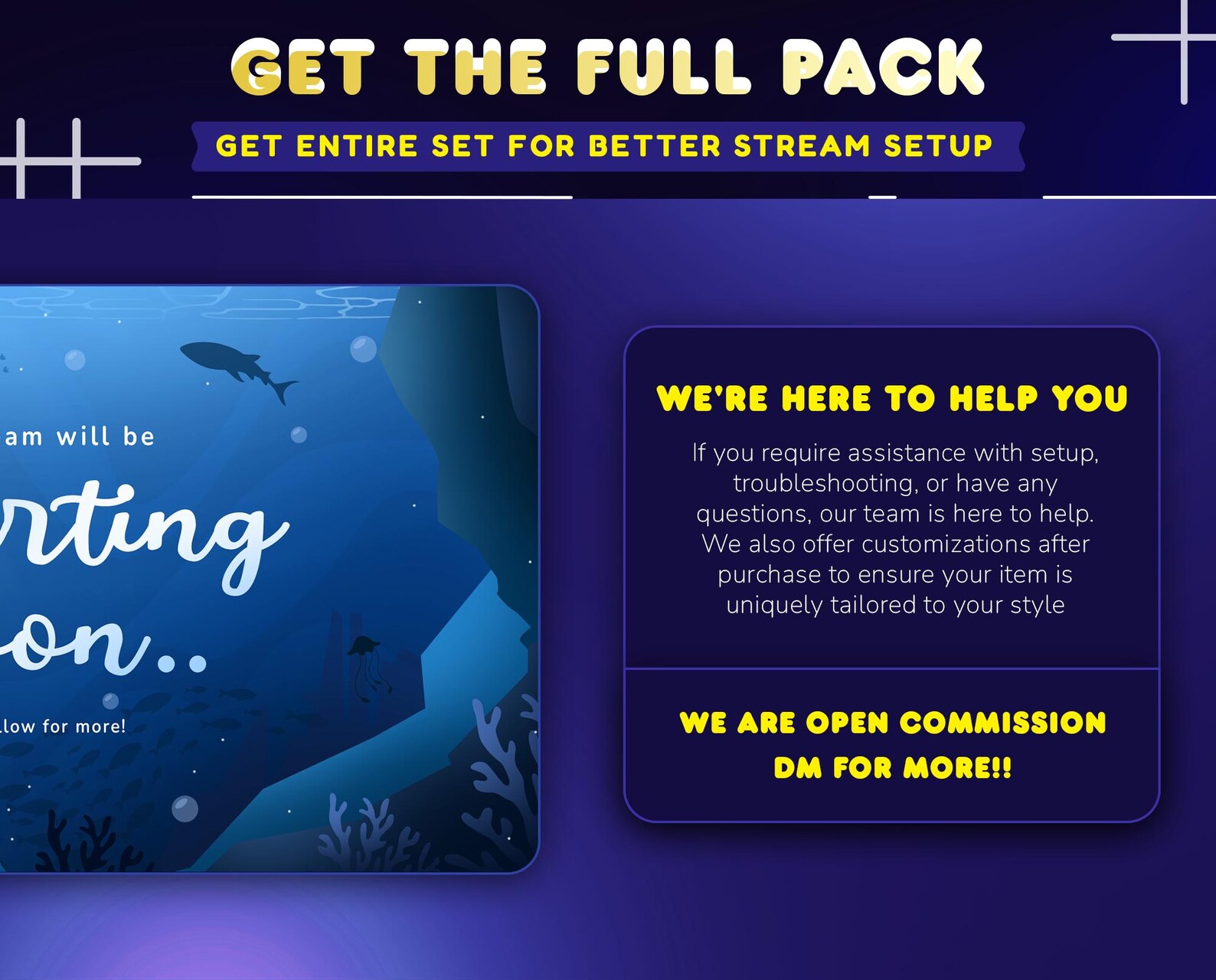 Ocean Depths Animated Stream Alert Package for Twitch/mysterious ...