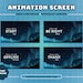 Midnight Aurora Animated Stream Screen Package (digital Download) - Etsy