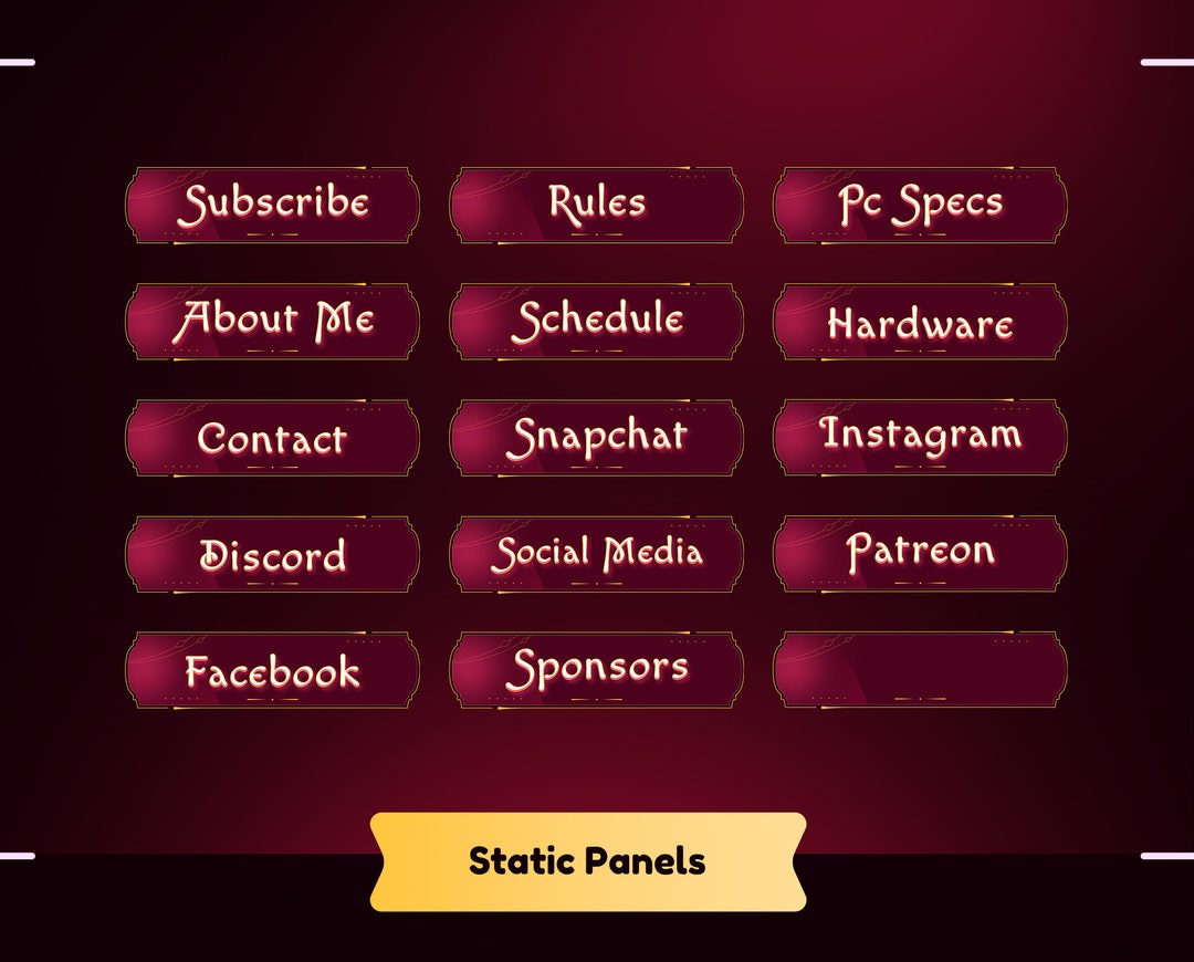 Aizen Vtuber Stream Panels/stream Overlay/transition/panels/calm/cute ...