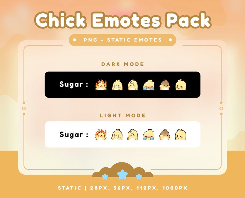 Chicks Emotes Pack 2 - Cute Chick/emote Bundle/discord/youtube/twitch ...