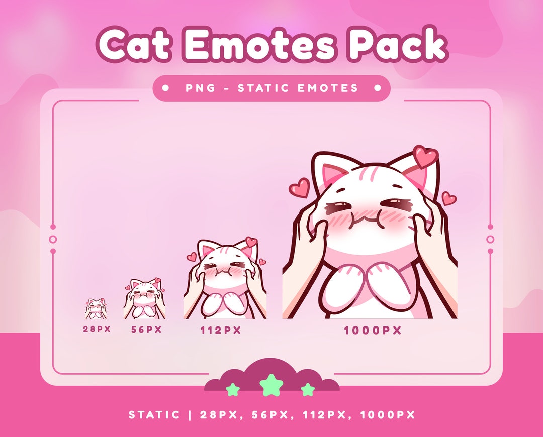Rubbing Cheeks Cat Emotes Pack/cute Cat Emote/emote Bundle/discord ...