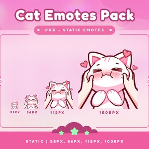 Rubbing Cheeks Cat Emotes Pack/cute Cat Emote/emote Bundle/discord ...