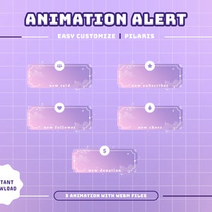 Pilaris Animated Stream Alerts/transition/stream Overlay/panels/sky ...