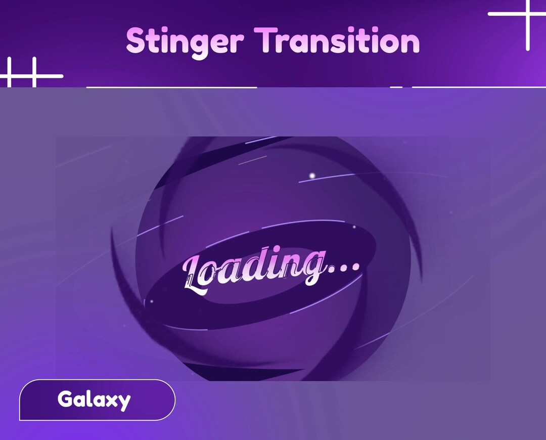 Cosmic Loop Animated Stream Transition/stinger/stream Overlay/panels ...