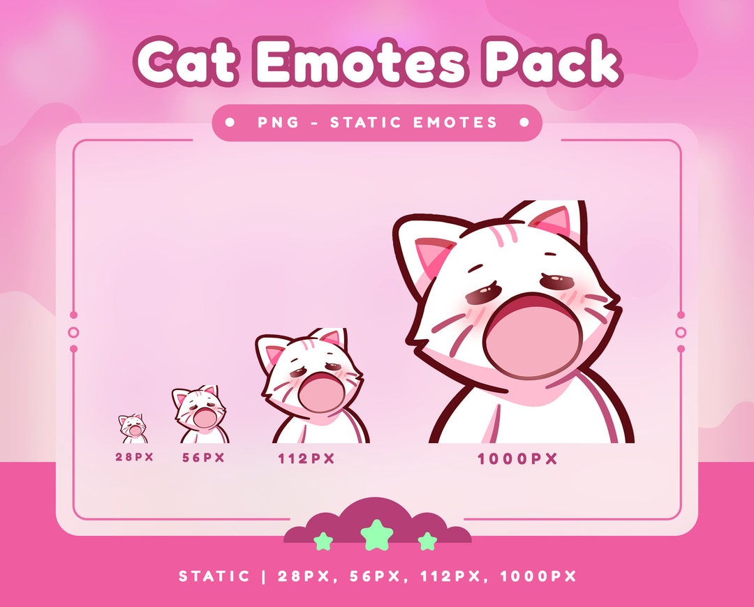 Sleepy Face Cat Emotes Pack/cute Cat Emote/emote Bundle/discord/youtube ...