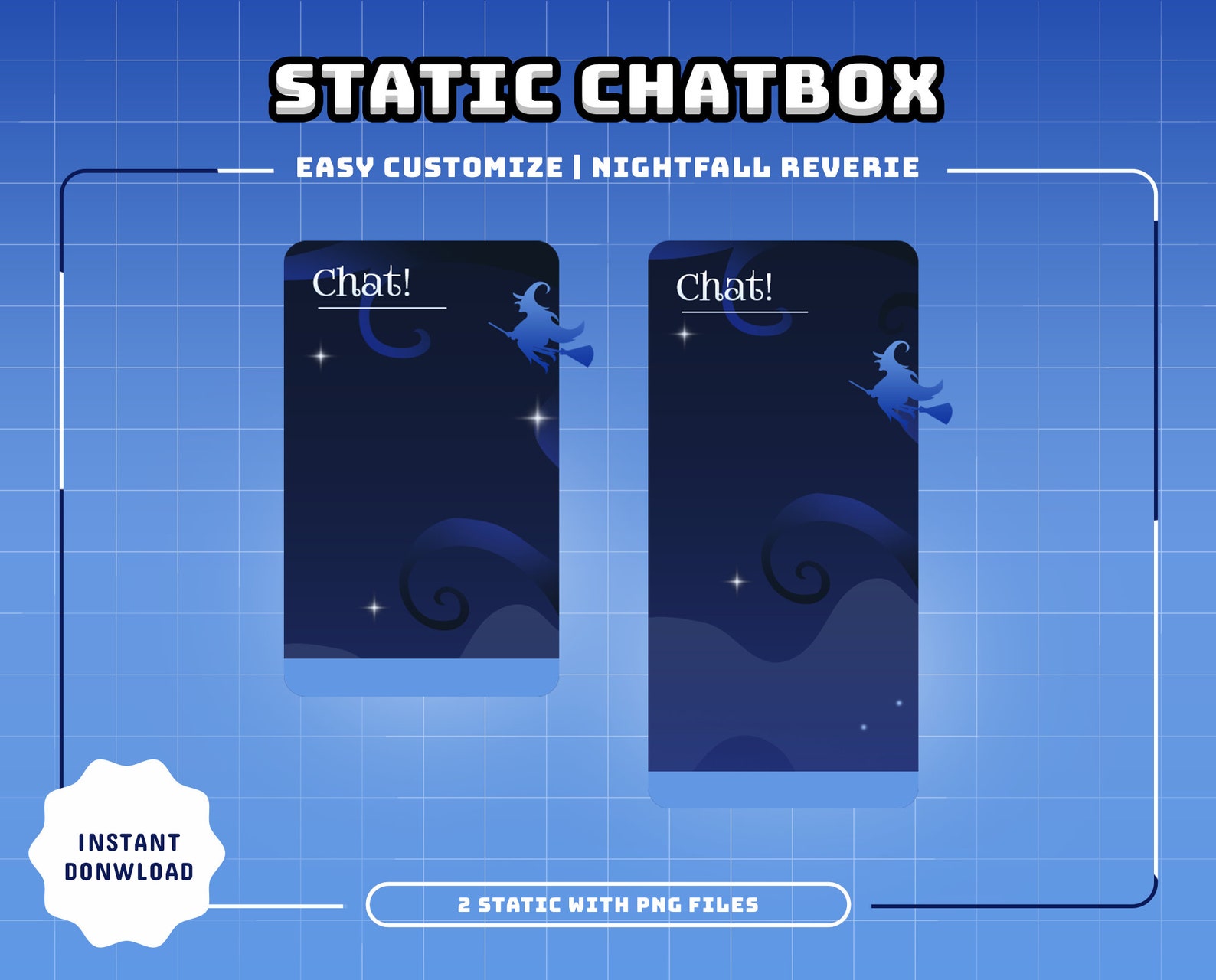 Nightfall Reverie Animated Stream Package/transition/stream Overlay ...