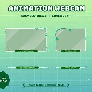 Lunar Leaf Animated Stream Package/stream Overlay/leaf/floral Theme ...