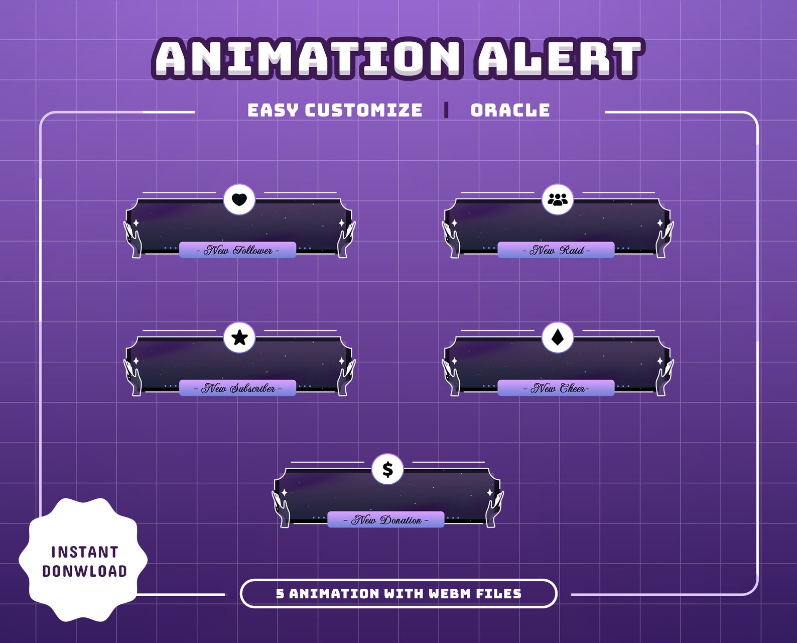 Oracle Animated Alert Package/stream - Etsy