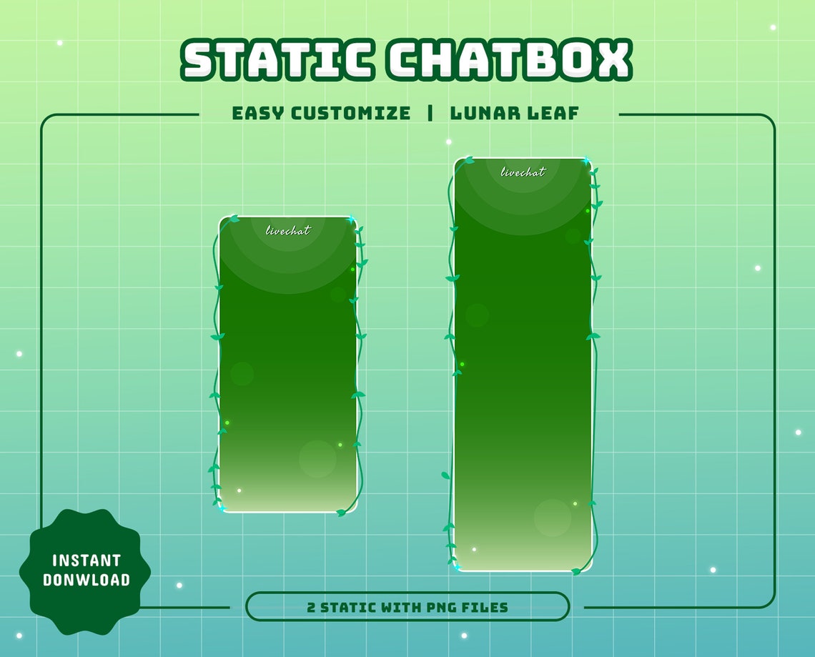 Lunar Leaf Animated Stream Package/stream Overlay/leaf/floral - Etsy