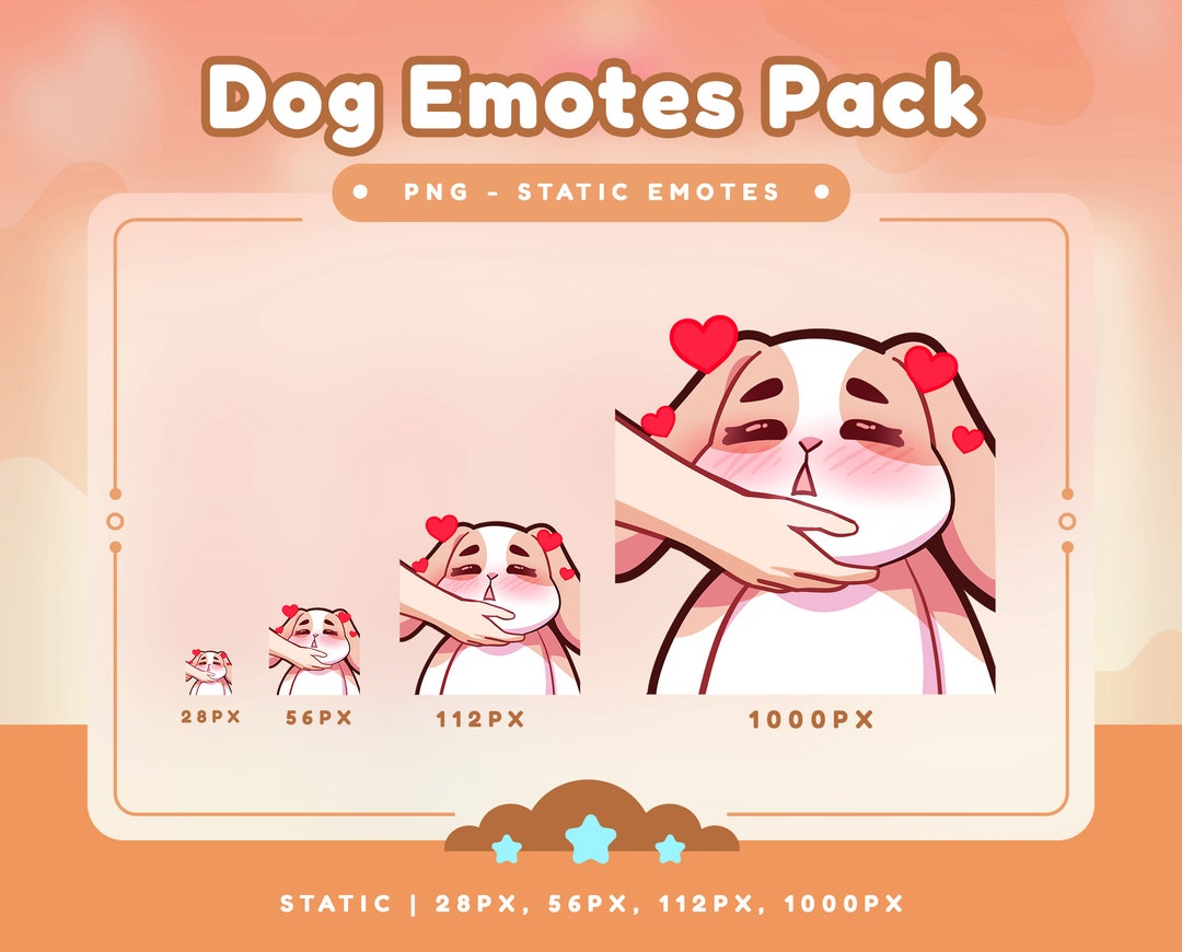 Pat Dog Emotes Pack/cute Dog Emote/emote Bundle/discord/youtube/twitch ...
