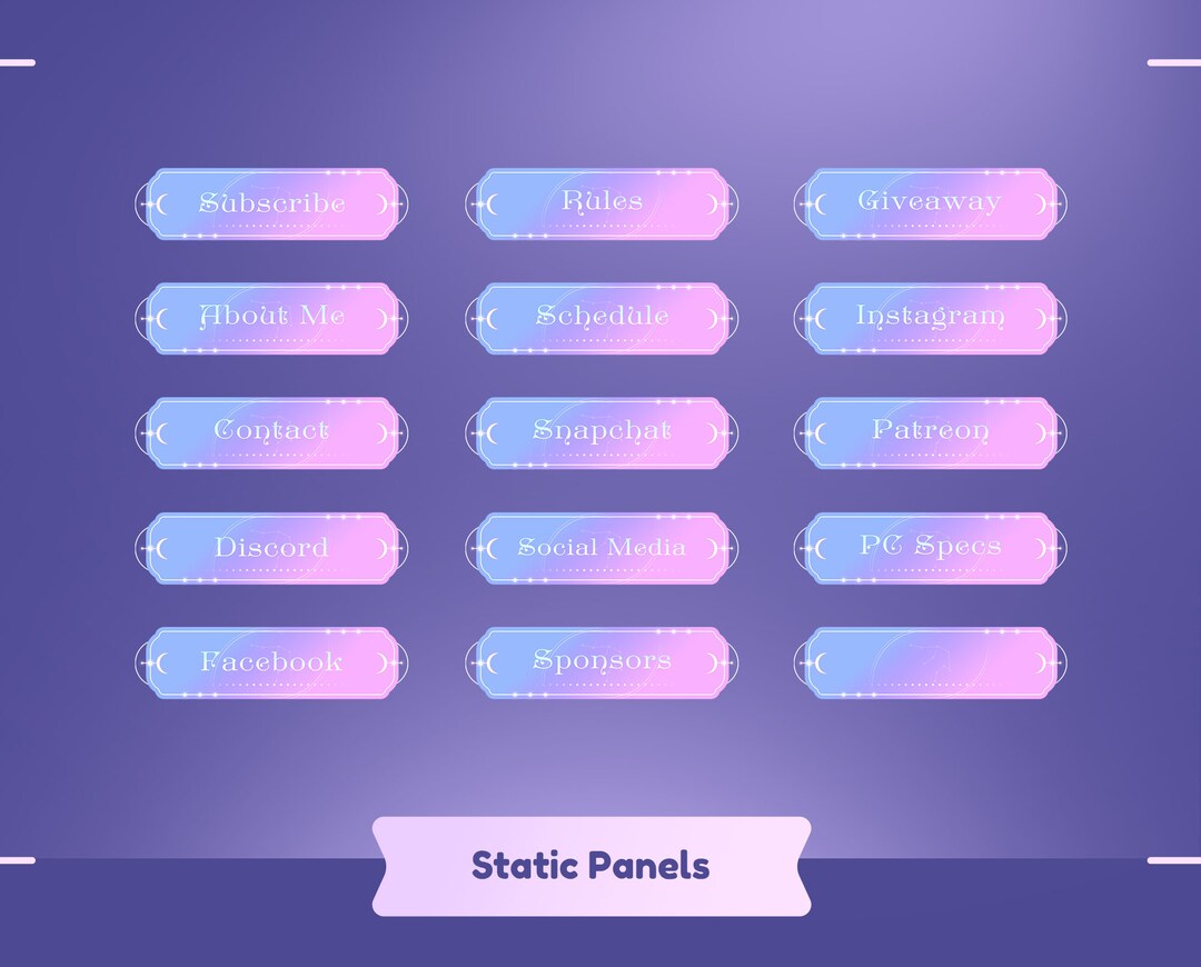 Cosmic Vtuber Stream Panels/stream Overlay/transition/panels/vtuber ...
