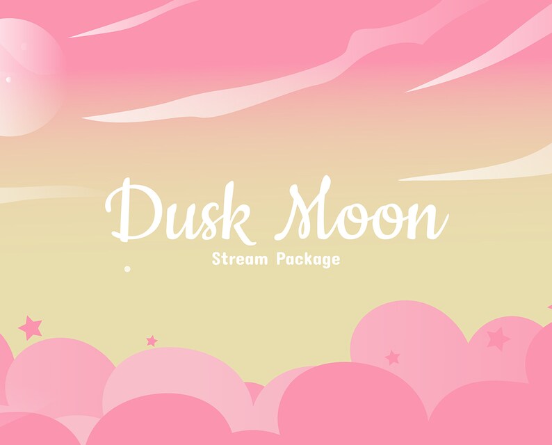Dusk Moon Animated Stream Package/transition/stream - Etsy