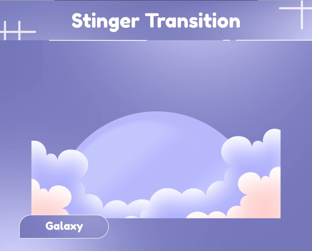 Delicate Animated Transition/galaxy/twitch Set/panel/stinger/celestial ...
