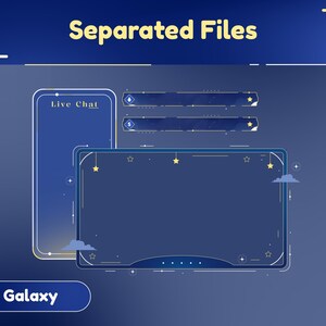 Starcloud Denim Animated Stream Overlay for Twitch, Youtube/transition ...