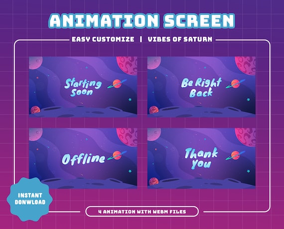 Vibes of Saturn Animated Screen Package/galaxy Theme/chill - Etsy