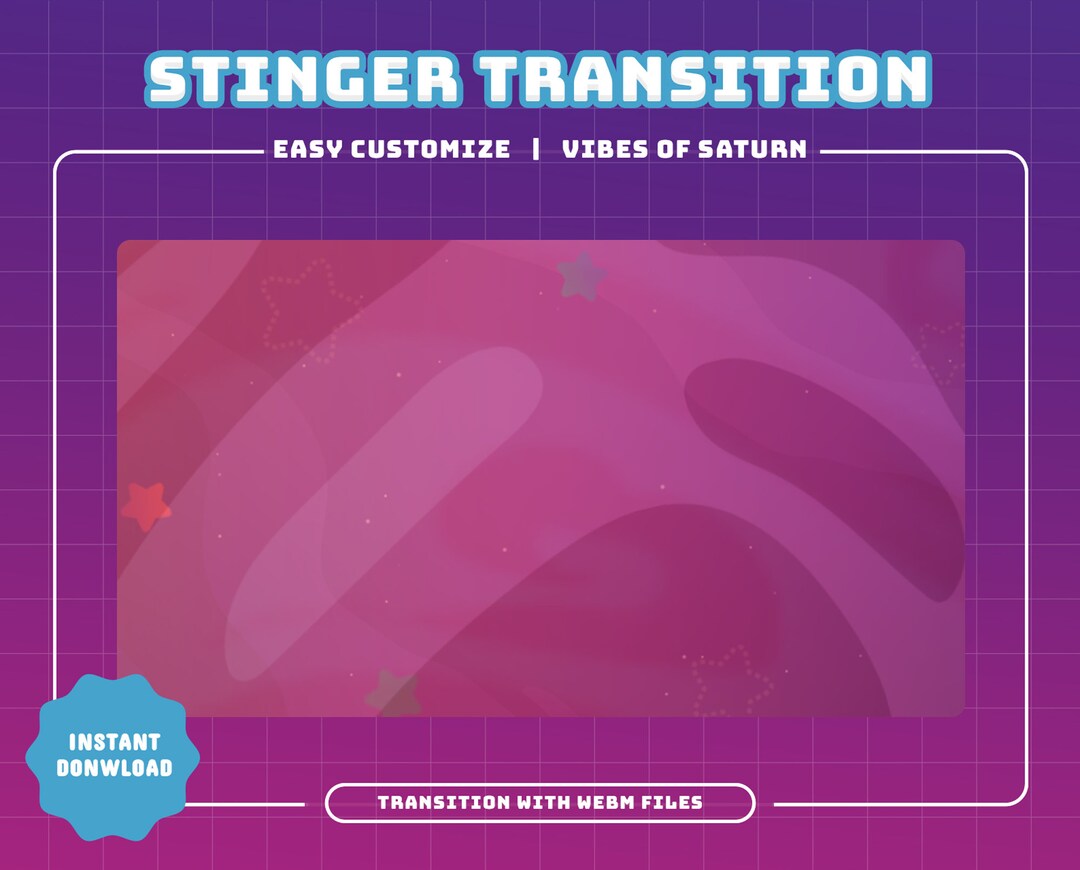 Vibes of Saturn Animated Transition/galaxy Theme/chill Theme/cute ...