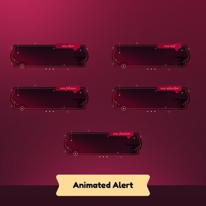Shibazakura Animated Alert Package/stream Overlay/transition/panels/sakura/japanese/blossom ...