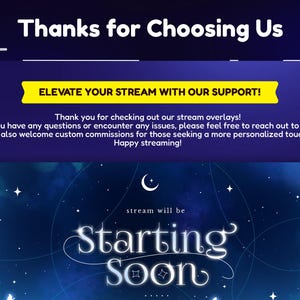 Glistening Night Animated Stream Overlay Package for Twitch/butterfly ...