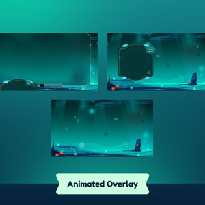 Under Ocean Vtuber Animated Stream Package/stream Overlay/transition ...