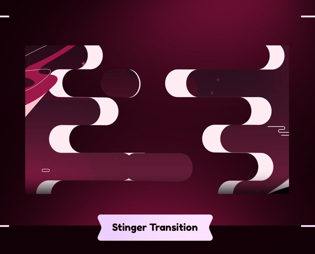 Kasumi Vtuber Animated Stream Transition/stream Overlay/transition ...