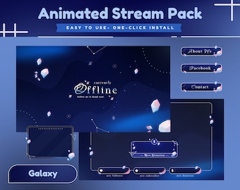 Astro Space Animated Stream Package/transition/stream Overlay/panels ...