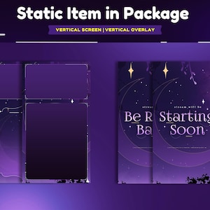 Mystic Twilight Animated Stream Overlay Package for Twitch/starry ...