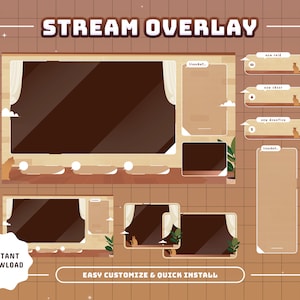 Cozy Lounge Animated Stream Package/transition/stream Overlay/panels ...
